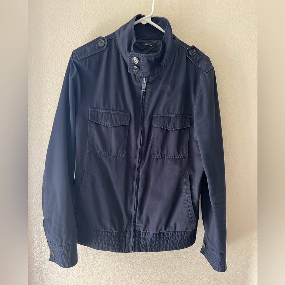 Zara Man Basic Navy Jacket - Gem